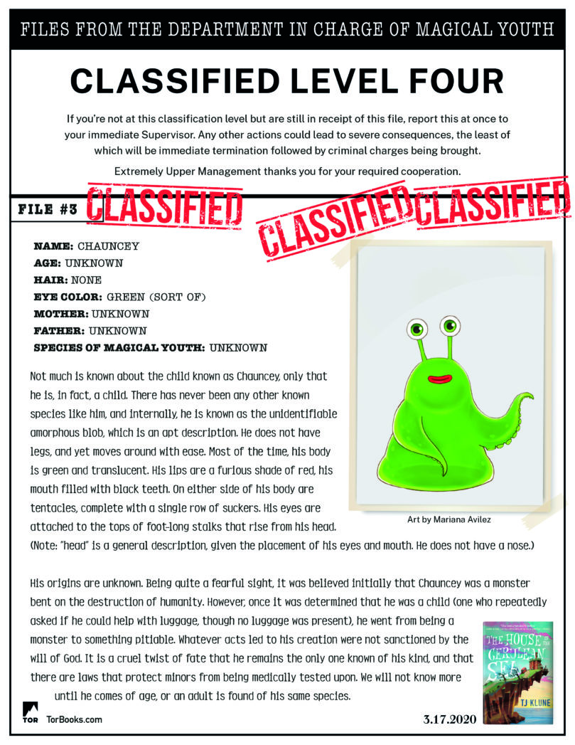 The Curious Case Files of The House in the Cerulean Sea - Tor/Forge Blog